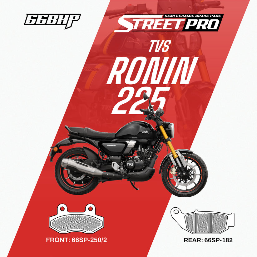 TVS Ronin 66bhp street pro semi ceramic brake pads – 66Bhp